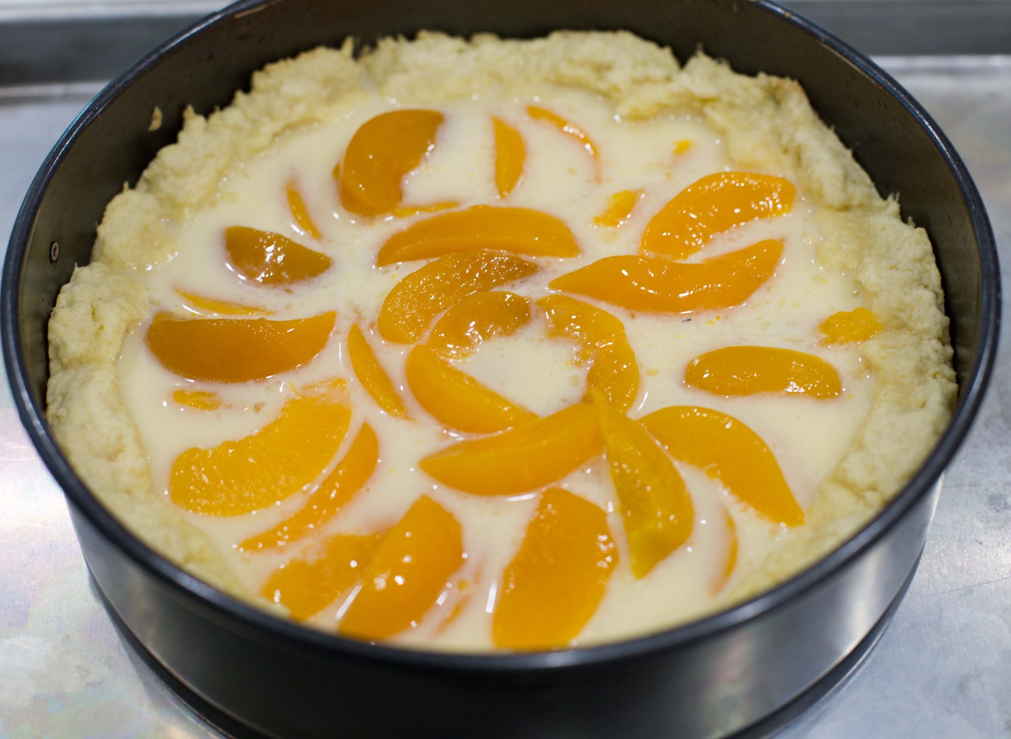 Peach Kuchen - Pilar's Chilean Food & Garden