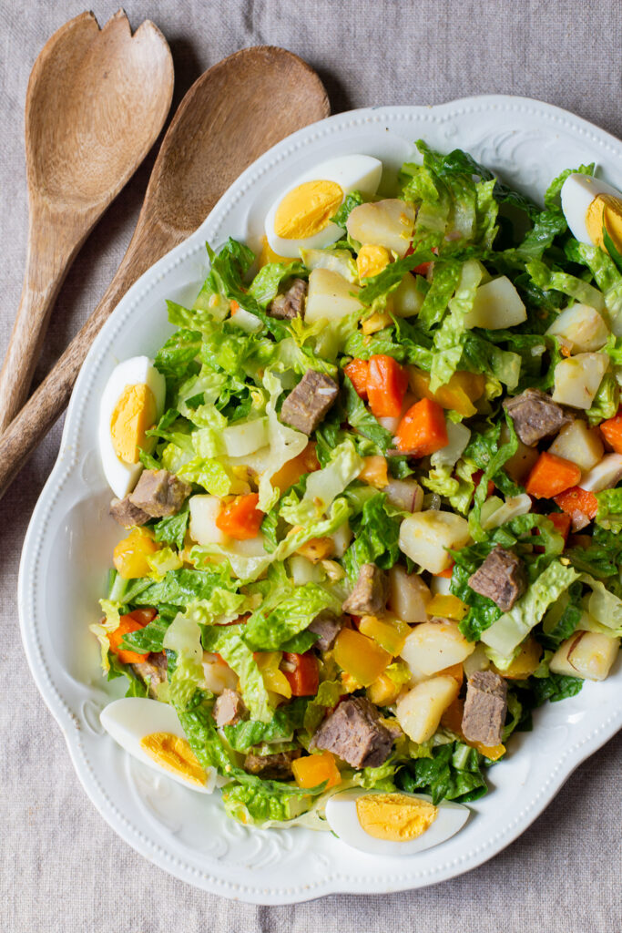 Chilean Salpicón salad - Pilar's Chilean Food & Garden