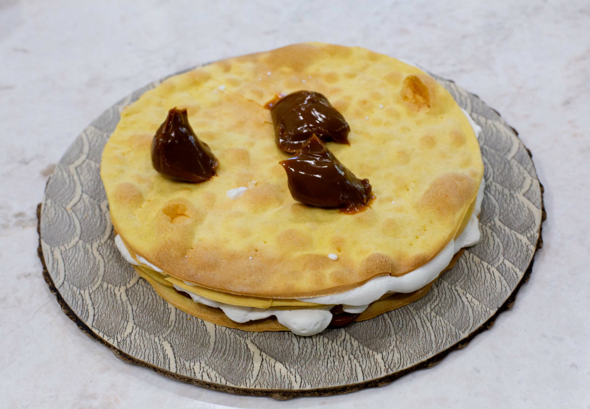 Torta Pompadour Banana Milhojas Cake - Pilar's Chilean Food & Garden