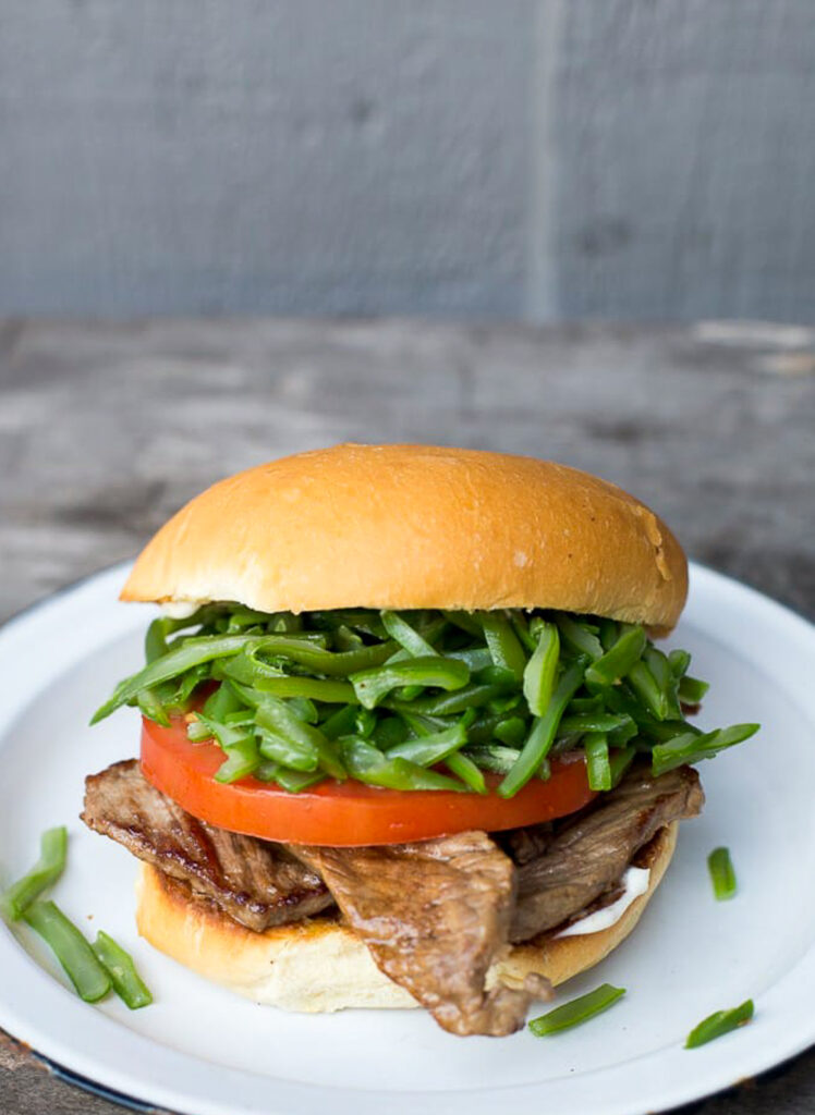 Chilean Chacarero Sandwich - Pilar's Chilean Food & Garden