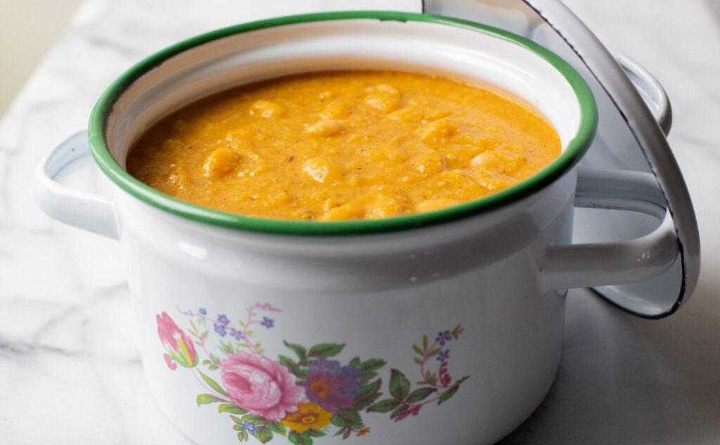 Summer Bean Soup Porotos con Mazamorra - Pilar's Chilean Food & Garden