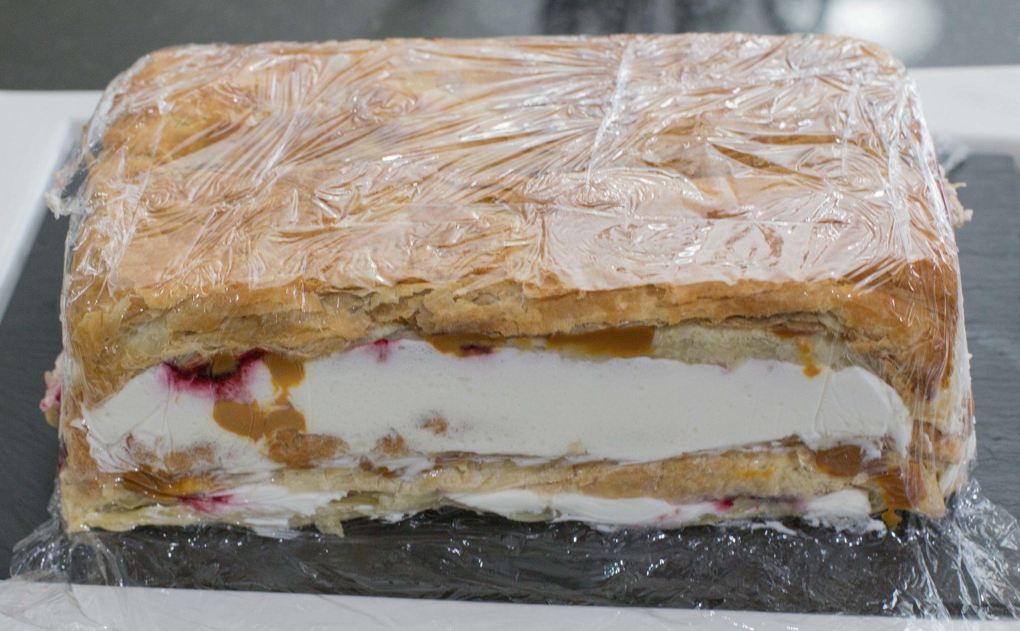 Easy Torta Pompadour Cake with Puff Pastry - Pilar's Chilean Food & Garden