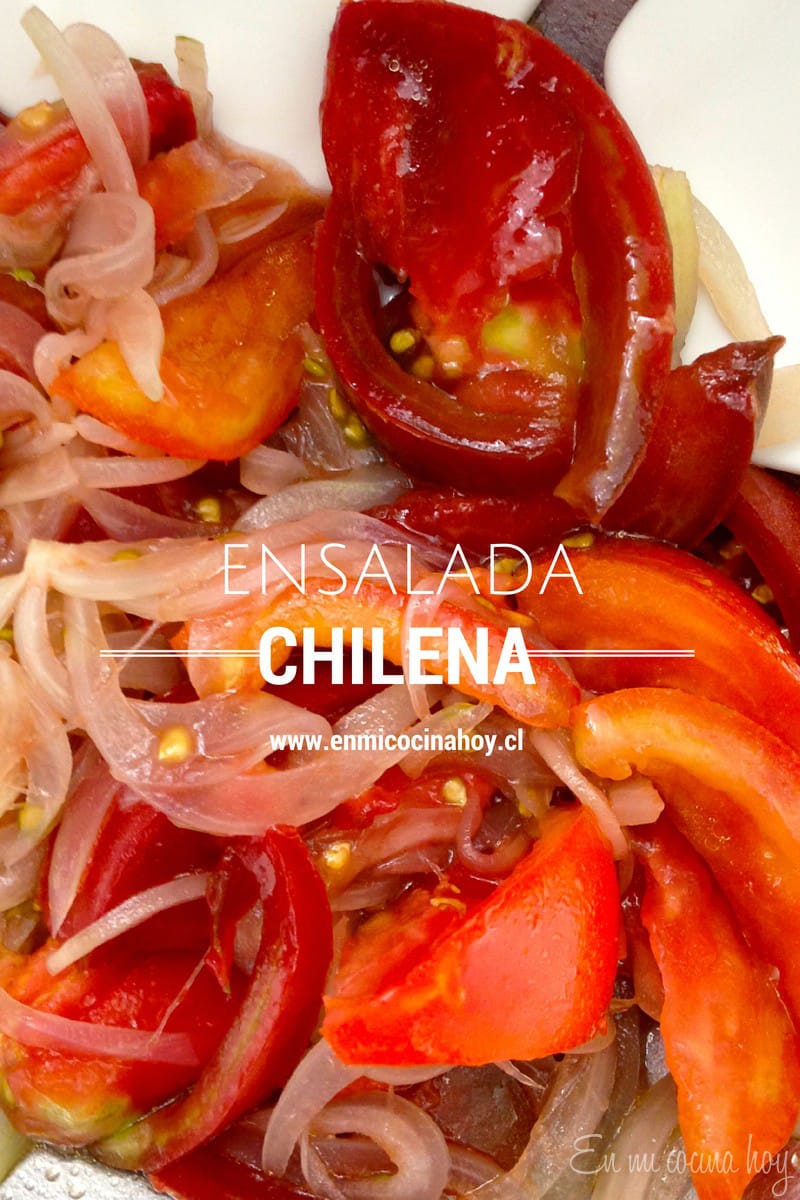 Chilean Salad: Tomatoes and onions - Pilar's Chilean Food & Garden