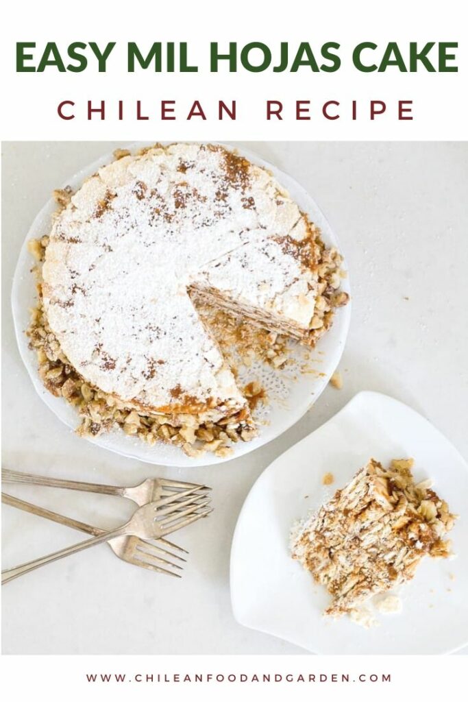 Easy Milhojas Cake (no-bake) - Pilar's Chilean Food & Garden