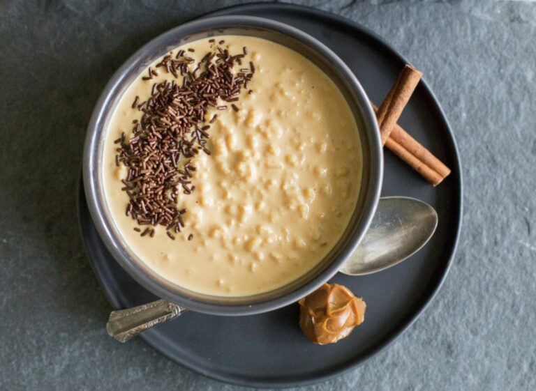 Dulce de Leche Rice Pudding - Pilar's Chilean Food & Garden