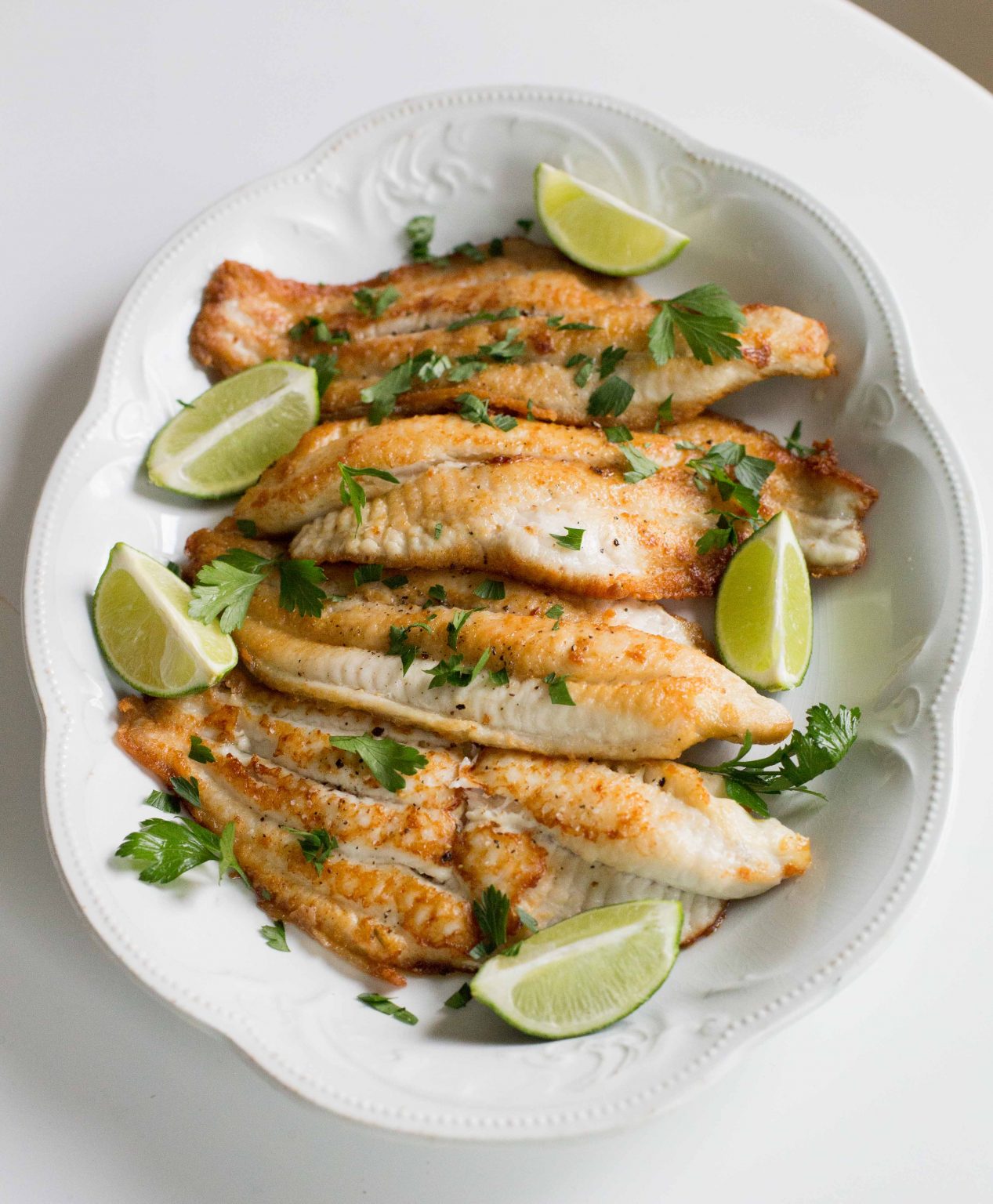 Pescado a la Plancha Sautéed White Fish - Pilar's Chilean Food & Garden