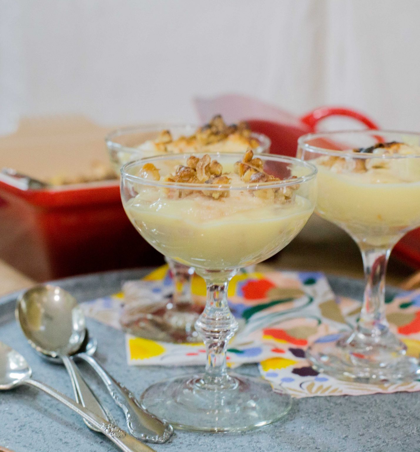 Floating Island Dessert - Pilar's Chilean Food & Garden