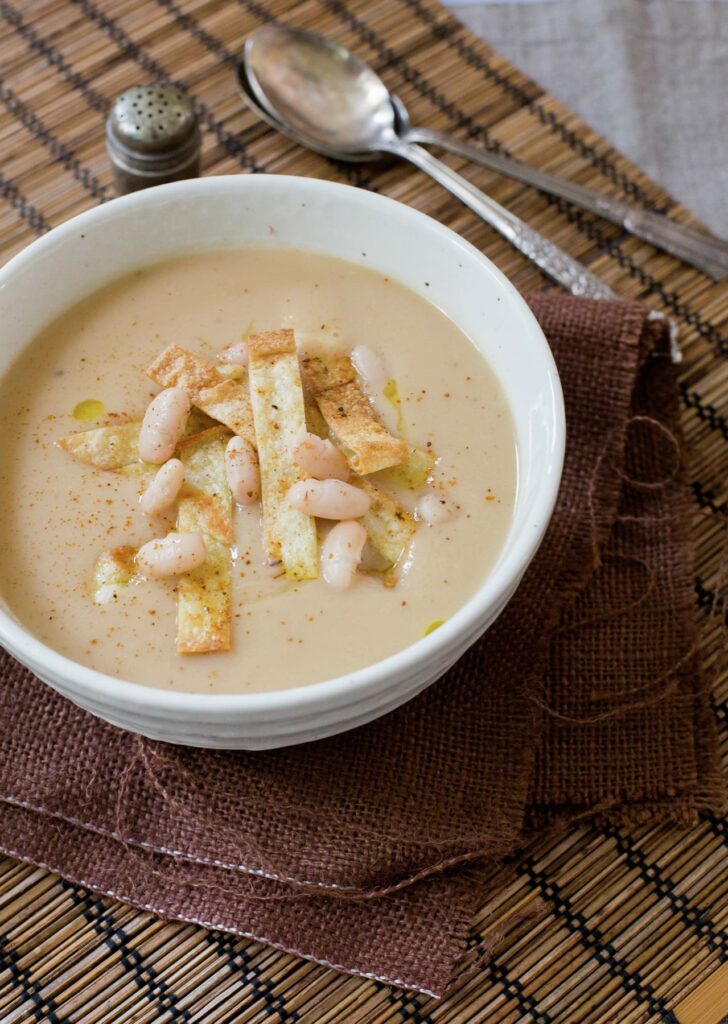 Crema de Porotos Cream of Beans Soup - Pilar's Chilean Food & Garden