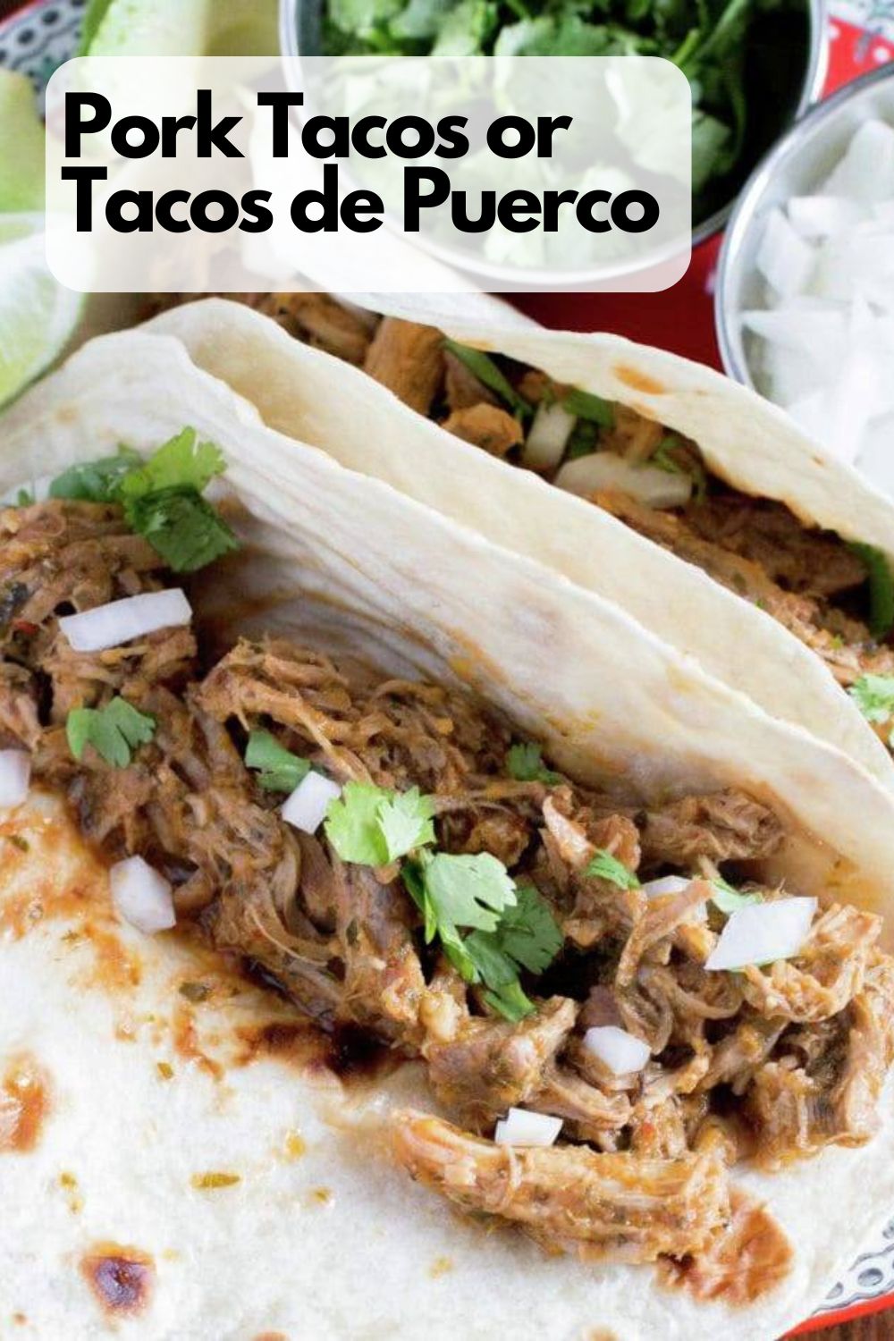 Authentic Pork Tacos or Tacos de Puerco - Pilar's Chilean Food & Garden