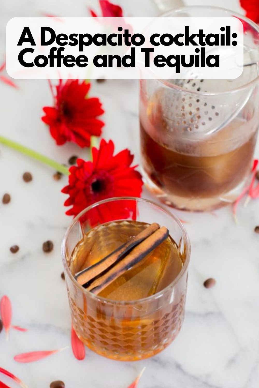 A Despacito cocktail: Coffee and Tequila - Pilar's Chilean Food & Garden