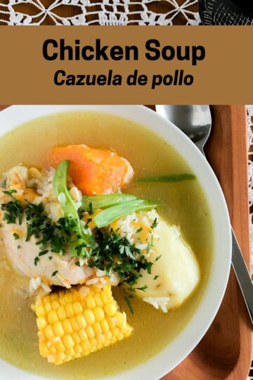 Cazuela de pollo Chilean Chicken Soup - Pilar's Chilean Food & Garden