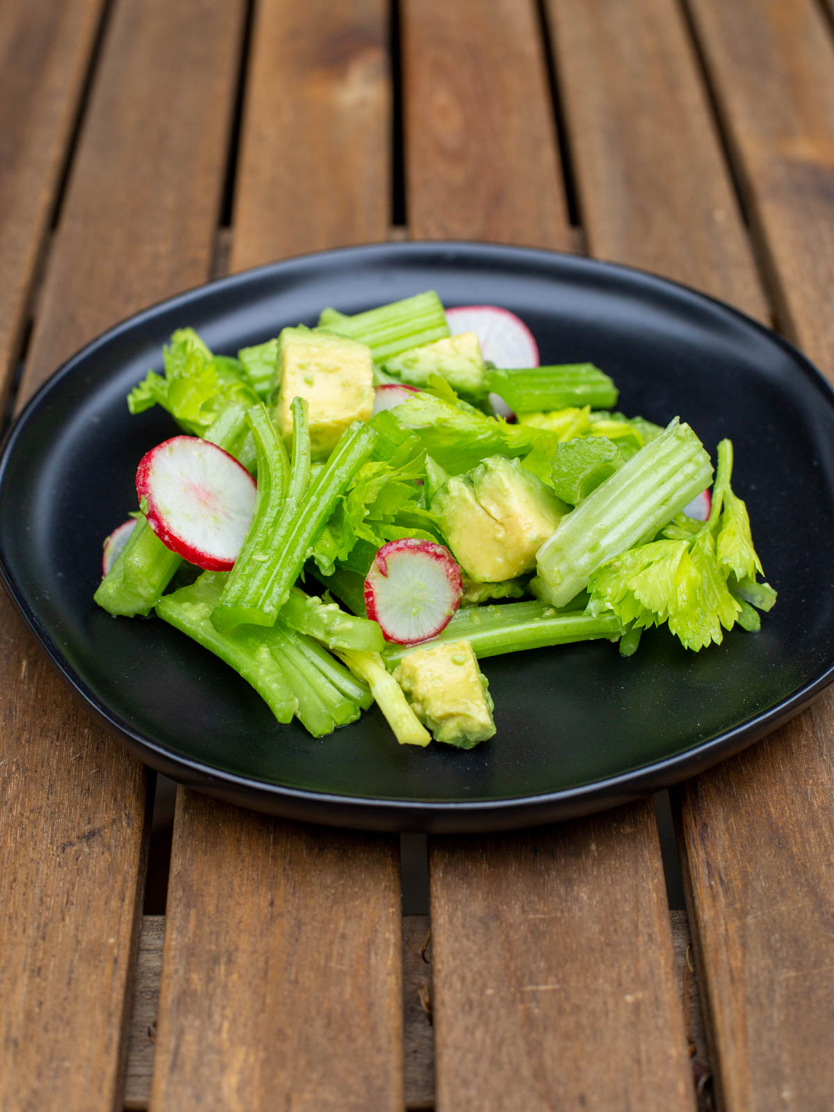 Apio Palta Celery Avocado Salad - Pilar's Chilean Food & Garden