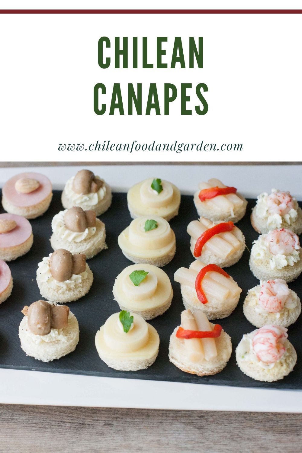 Chilean Canapes - Pilar's Chilean Food & Garden