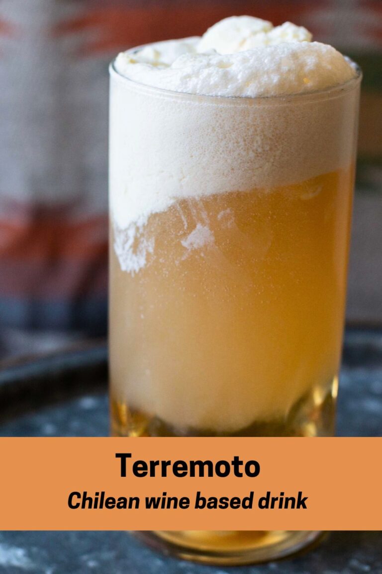 Terremoto drink - Pilar's Chilean Food & Garden