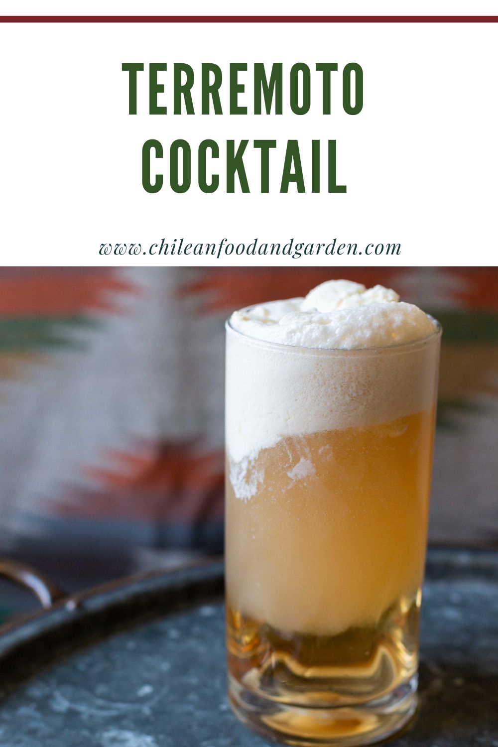 Terremoto drink - Pilar's Chilean Food & Garden