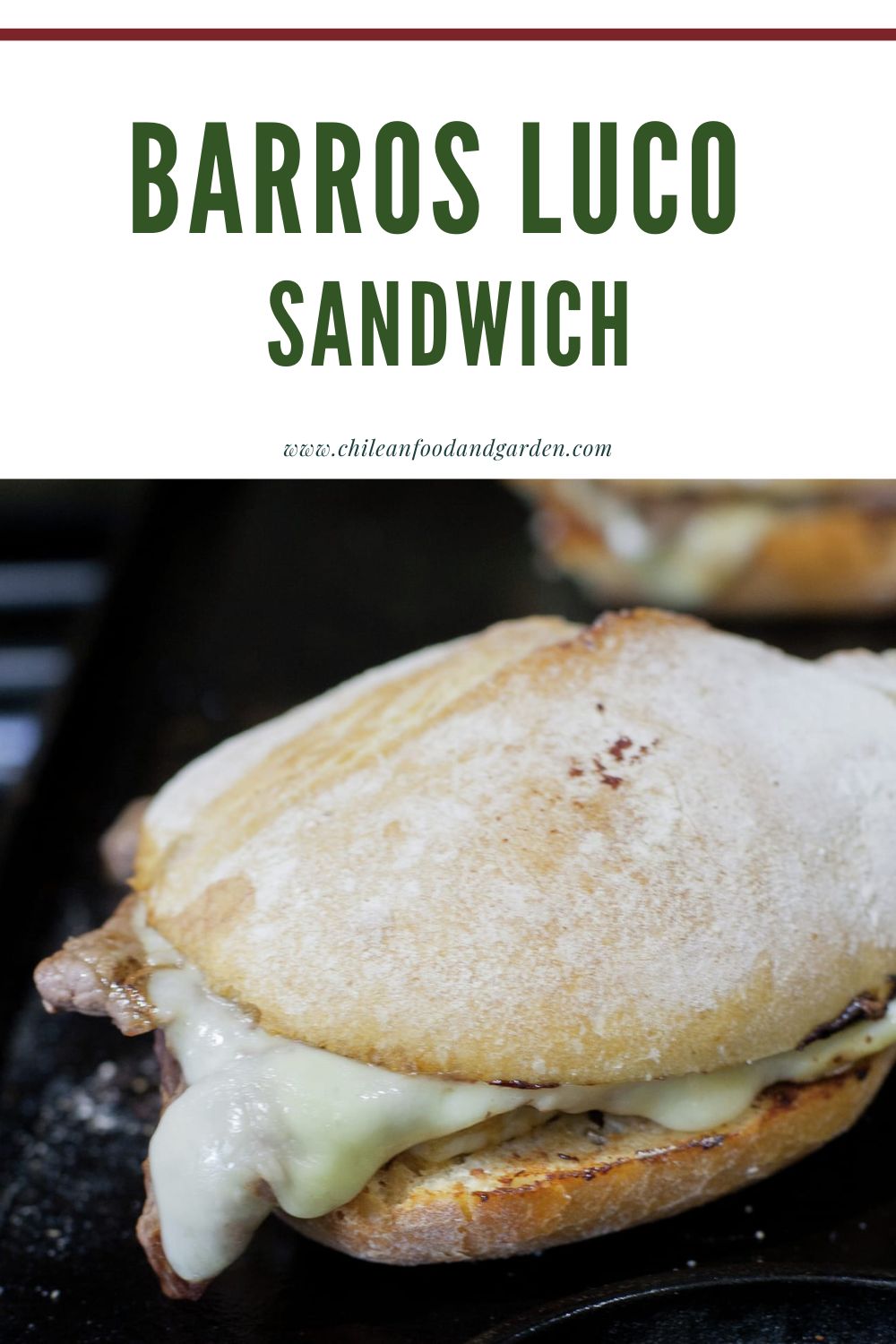 Barros Luco Sandwich - Pilar's Chilean Food & Garden