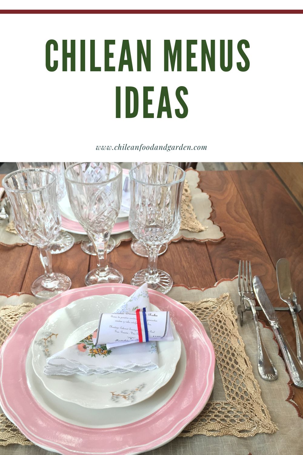 Chilean menu ideas - Pilar's Chilean Food & Garden