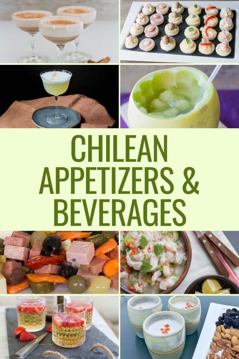 Chilean Appetizers & Beverages - Pilar's Chilean Food & Garden